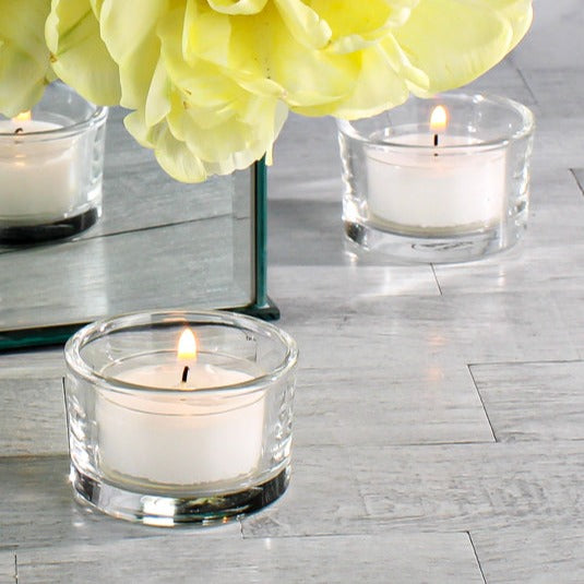 Scented Tealight Candles | Discount Tea Candles | Bulk Tealights Clear ...