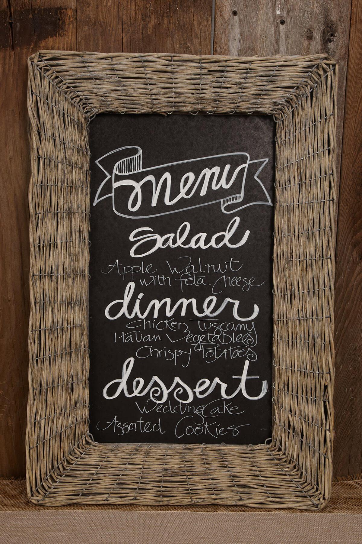 Kitchen Menu Chalkboard